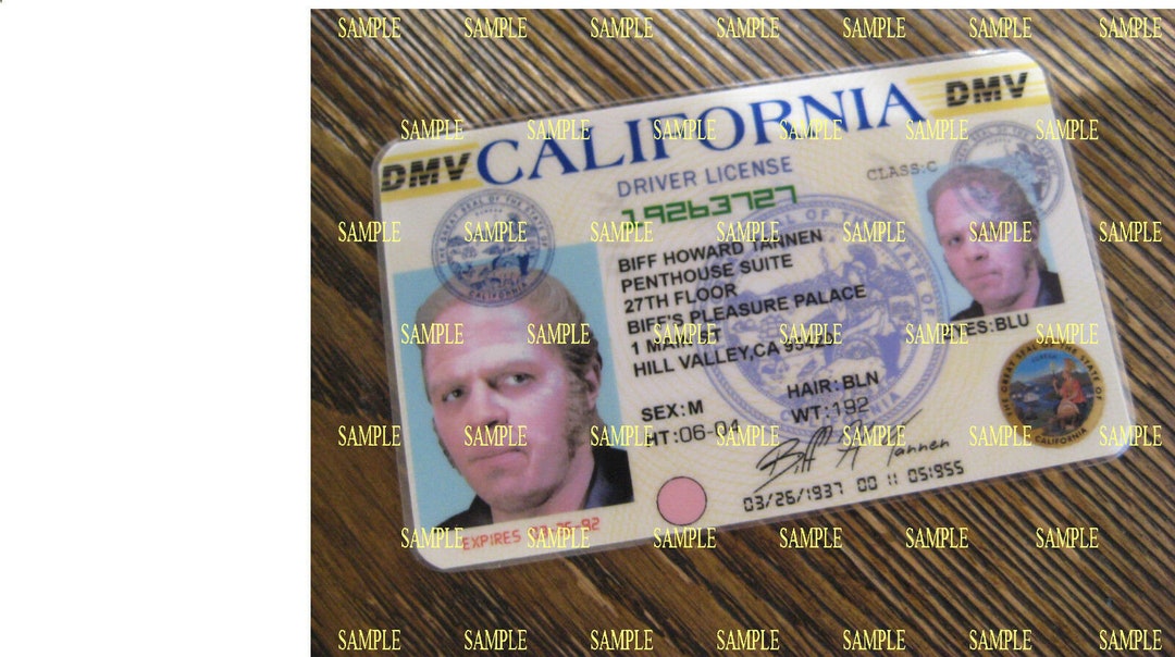 Back to the Future 2 Old Biff Tannen Alternative Reality Drivers ...