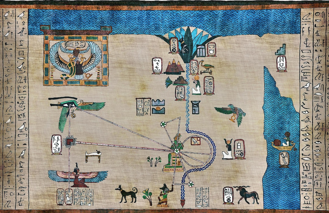 The Mummy 11" X 17" Hamunaptra Map Movie Poster Prop - Etsy