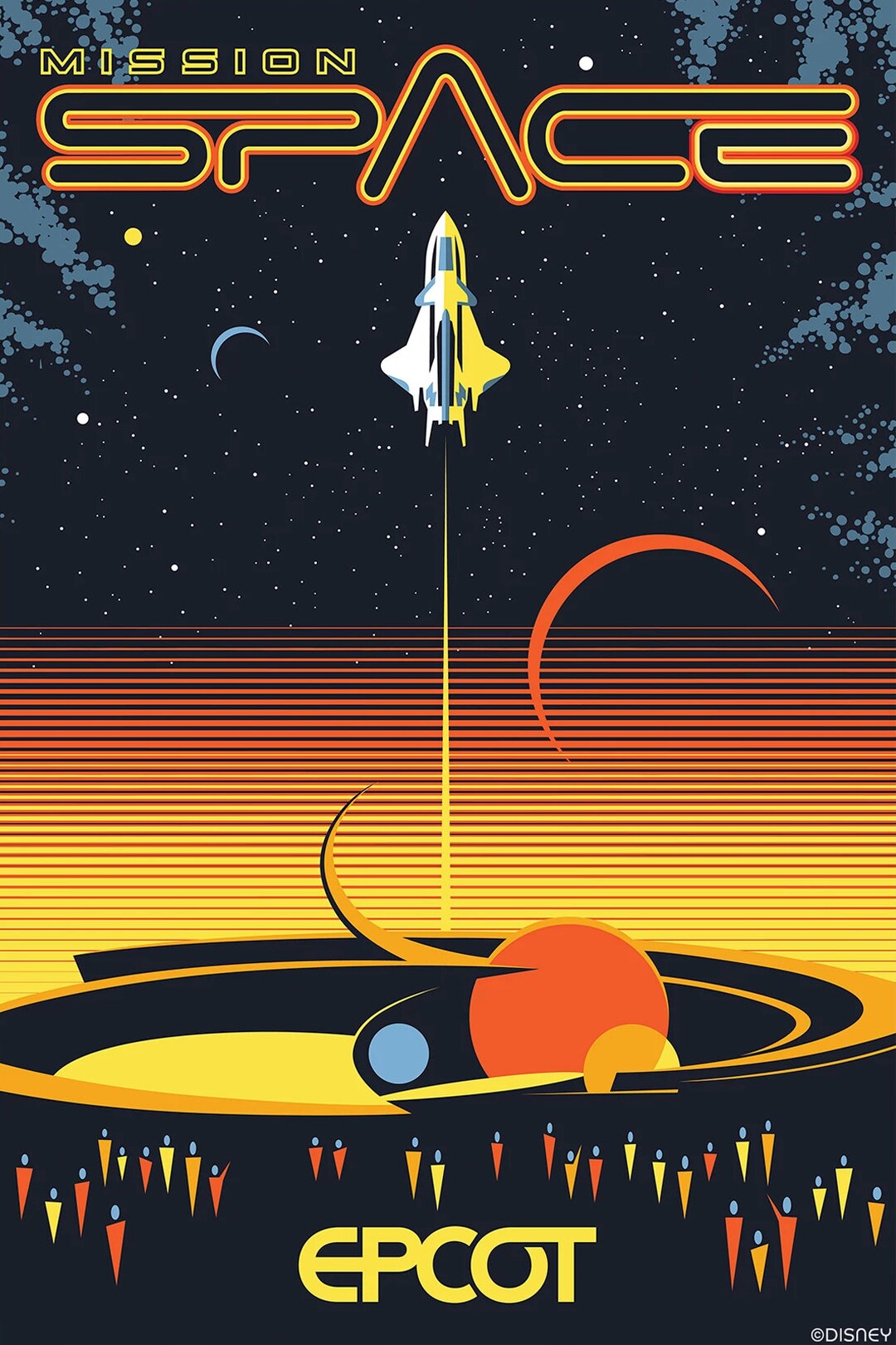 Epcot Mission Space ( 11" X 16" ) Collector's Poster Print B2G2F - Etsy
