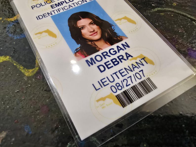 Dexter TV Series Debra Morgan Miami Metro Laminate I.D. Badge Cosplay ...