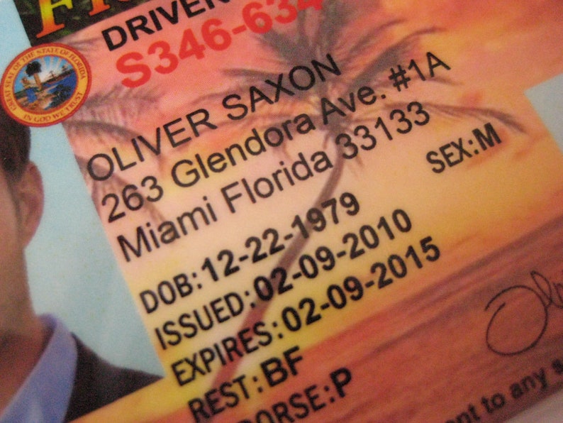 Dexter Oliver Saxon Driver's License Prop - Etsy