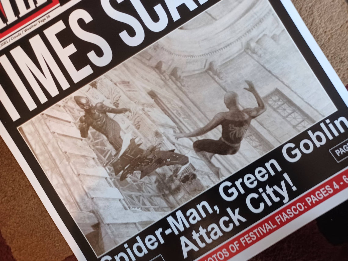Spiderman Daily Bugle 11 X 15'' Front Page | Etsy