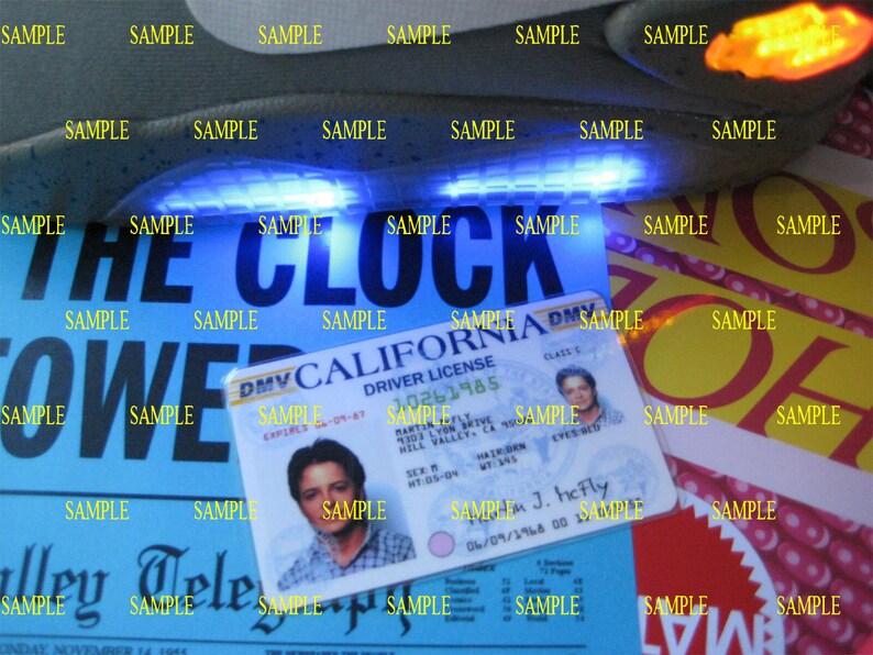 Back to the Future Marty Mcfly Drivers License Prop Cosplay Novelty - Etsy