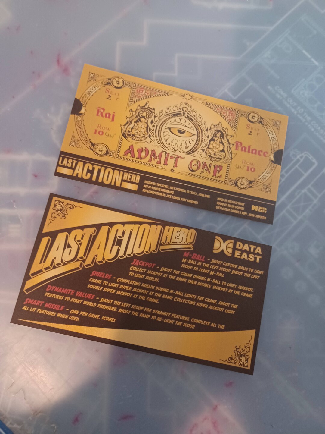 The Last Action Hero Pinball Machine Instruction Cards / Apron Cards - Etsy