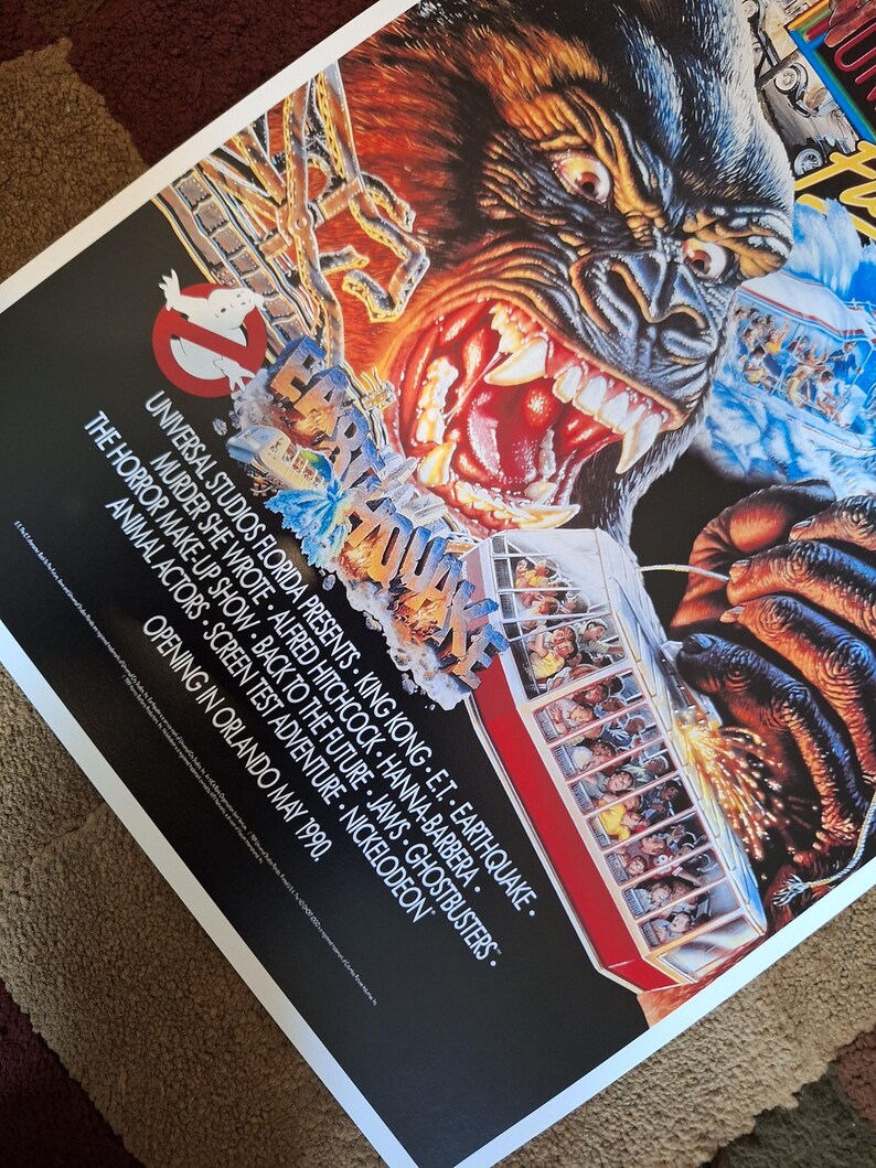 Universal Studios Florida 30th Anniversary 11" X 16.5" Attraction ...