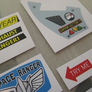Toy Story Buzz Lightyear Action Figure Replacement Stickers B2G1F - Etsy
