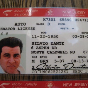 The Sopranos Prop Driver License's Set of Four NOT - Etsy Canada