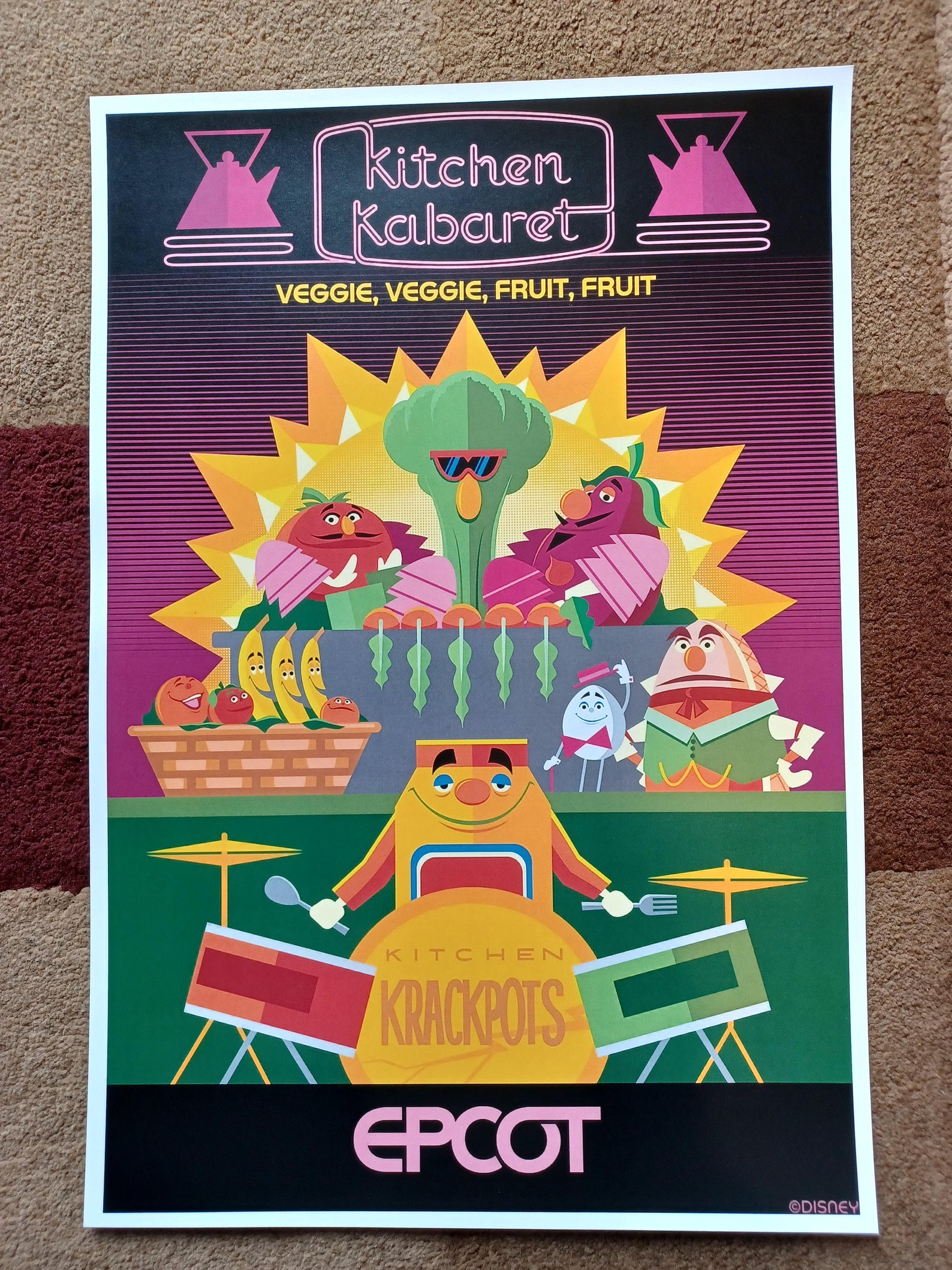 Epcot Kitchen Kabaret 11 X 16 Collector's Poster Print B2G2F - Etsy