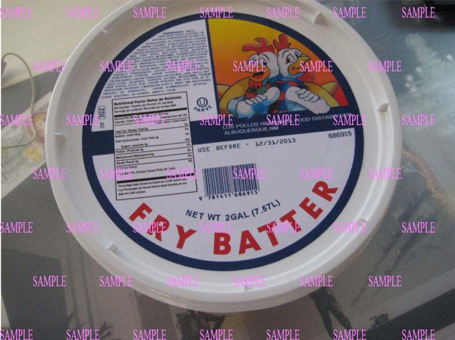 Breaking Bad Los Pollos Hermanos 2 Gal Bucket Sticker Labels Props - Etsy