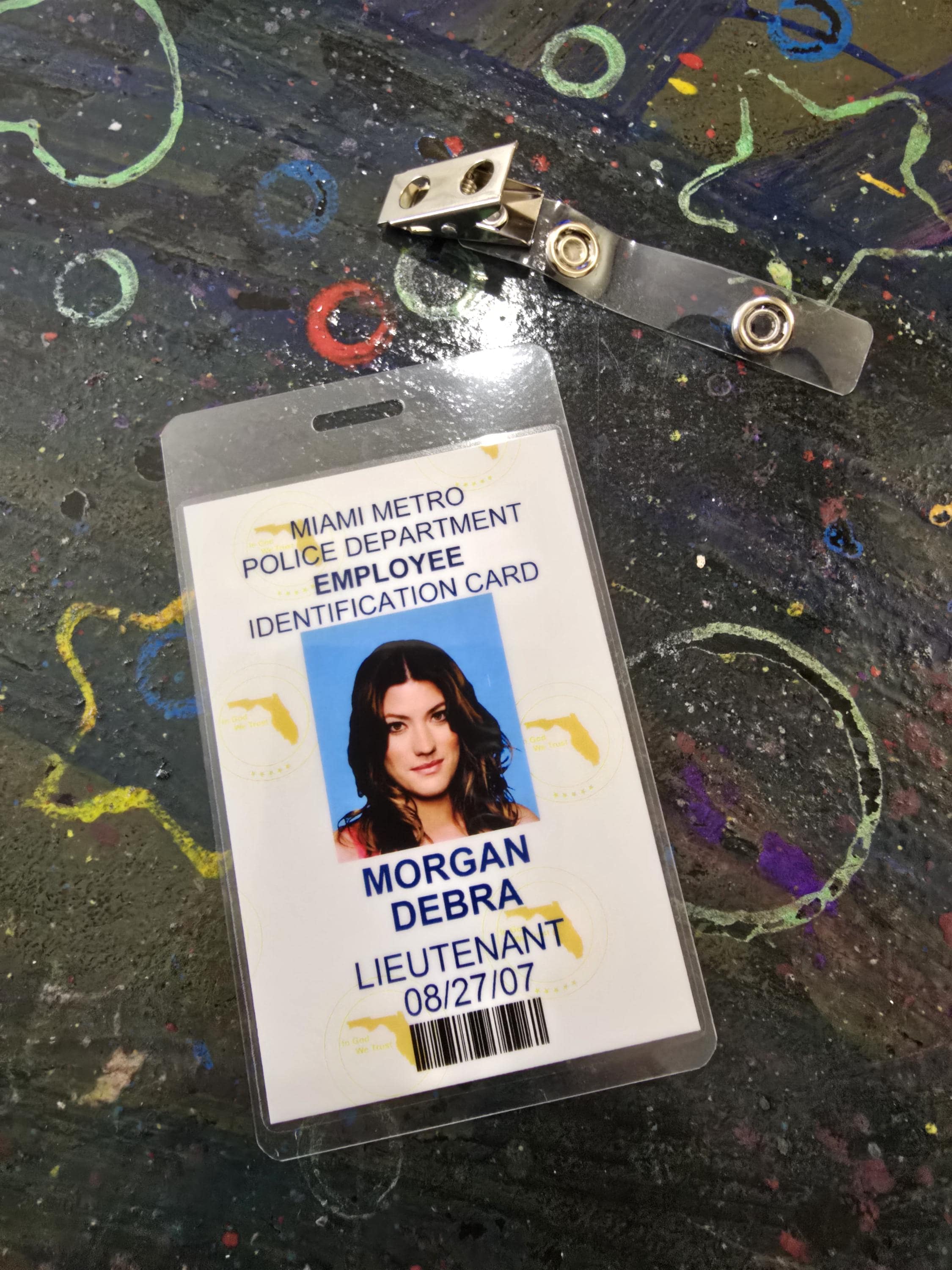Dexter TV Series Debra Morgan Miami Metro Laminate I.D. Badge Cosplay ...