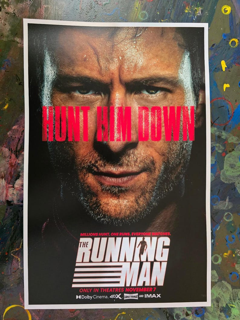 The Running Man 11" X 17" Collector's Movie Poster B2G1F - Etsy