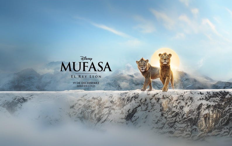 Mufasa ( 11" X 17" ) Movie Collector's Poster Print B2G2F - Etsy