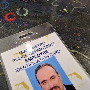Dexter TV Series Sgt. Angel Batista Miami Metro Laminate I.D. Badge ...