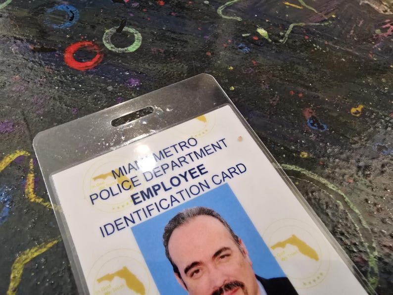 Dexter TV Series Sgt. Angel Batista Miami Metro Laminate I.D. Badge ...