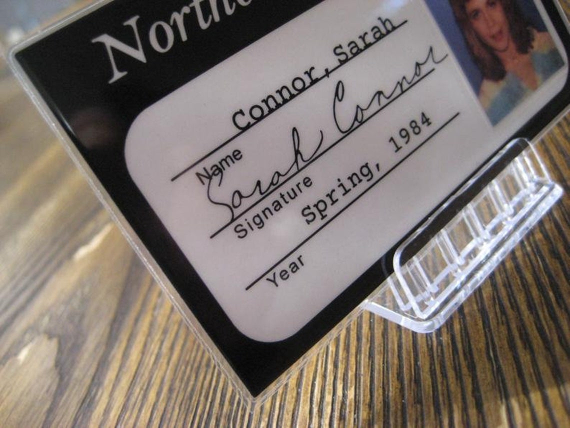 The Terminator Sarah Connor Student University I.D. Card - Etsy