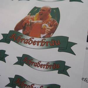 Breaking Bad - Schraderbrau - 12 Oz Beer Bottle Labels - [ Set of Six ...