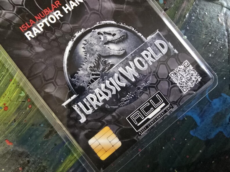 Jurassic Park Custom Made Raptor Handler I.D. Badge Prop Cosplay ...