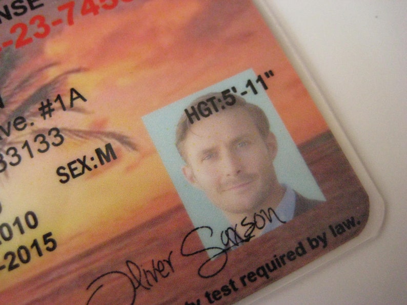 Dexter Oliver Saxon Driver's License Prop - Etsy
