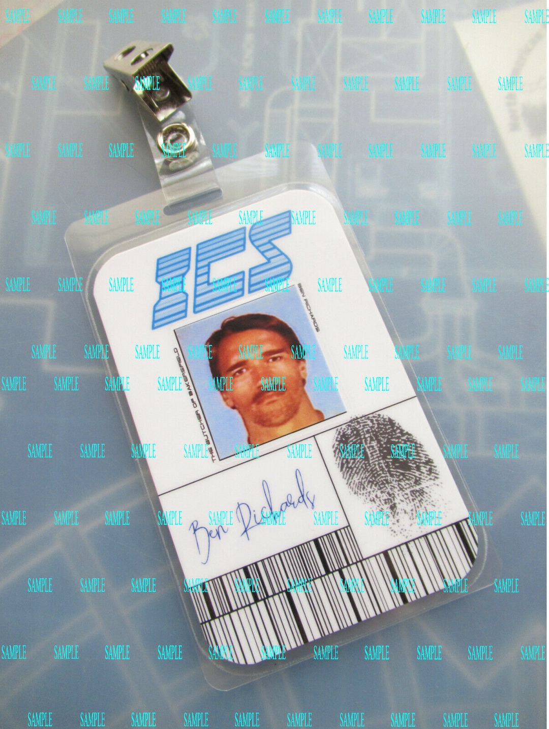The Running Man ( Ben Richards ) I.D. Badge - Etsy