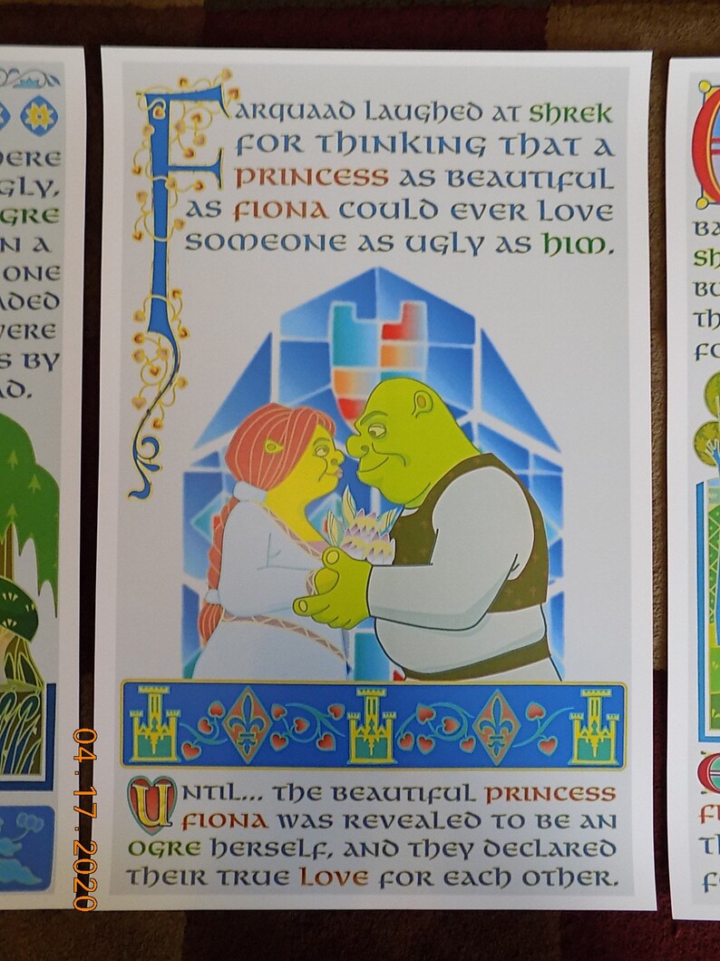 Shrek 11 X 17 Collector's Poster Prints | Etsy