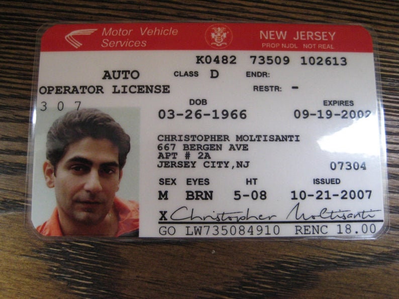 The Sopranos Prop Driver License's Set of Four NOT | Etsy