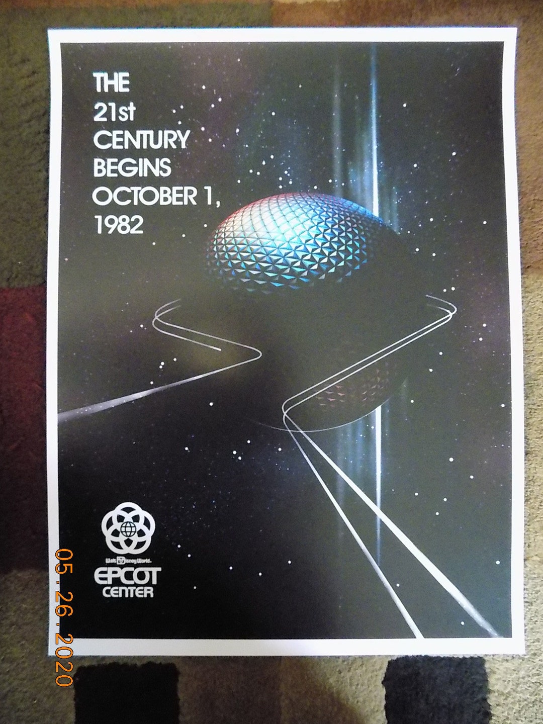 Vintage Disney Epcot Center 1982 11 X 14.75 - Etsy
