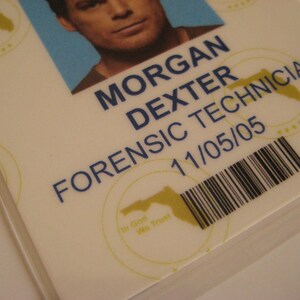 Dexter TV Series Dexter Morgan Miami Metro Laminate I.D. Badge Cosplay ...