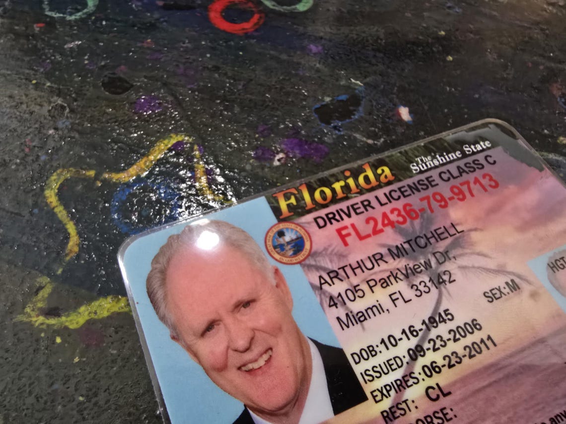 Dexter TV Series Arthur Mitchell the Trinity Killer Driver's License ...
