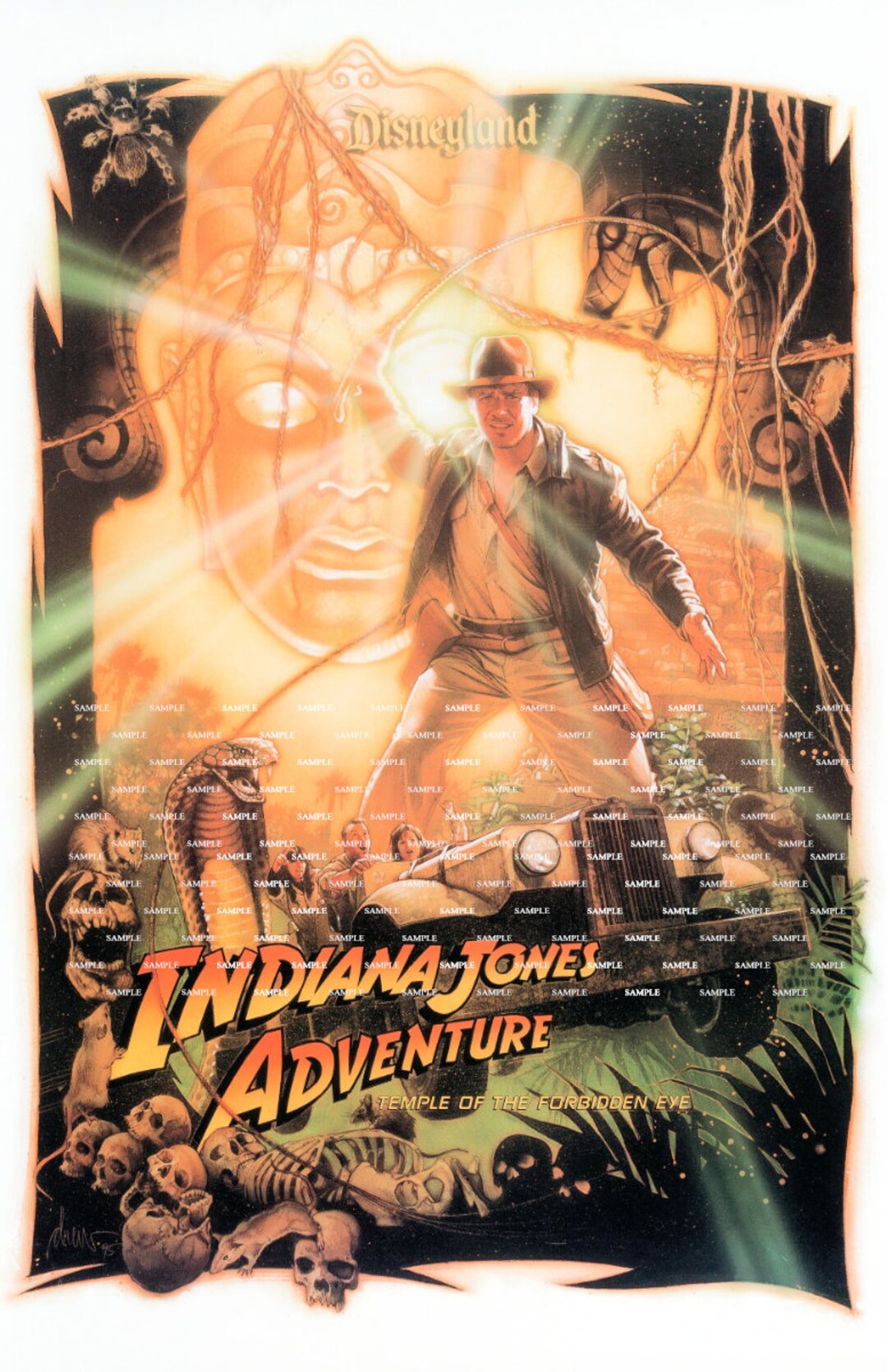 Disney Indiana Jones Adventure 11 X 17 Collector's Poster Print - Etsy