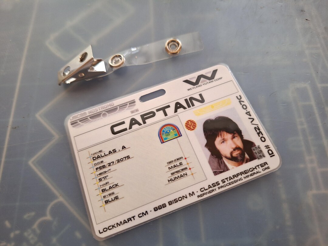 Alien USCSS Nostromo Dallas I.D. Badge Cosplay Novelty - Etsy