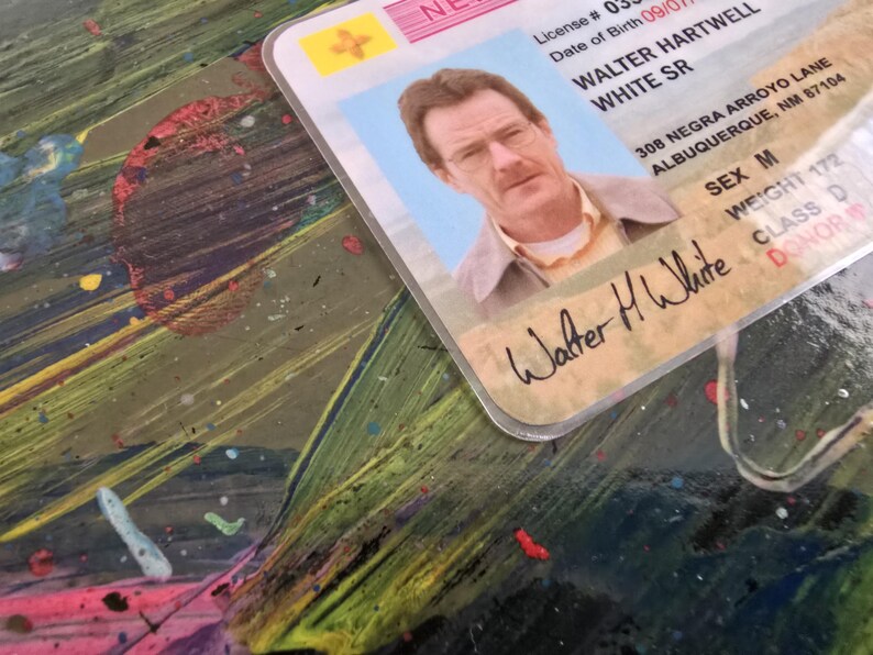 Breaking Bad Walter White Driver License Prop Unique Hand Made Cosplay ...