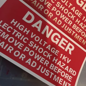 Ghostbusters Plasma Series Hasbro Spenglers Proton Pack Danger Stickers ...