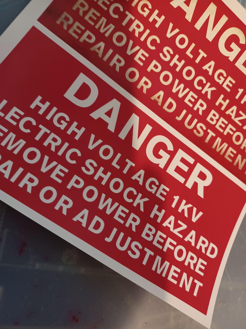 Ghostbusters Plasma Series Hasbro Spenglers Proton Pack Danger Stickers ...