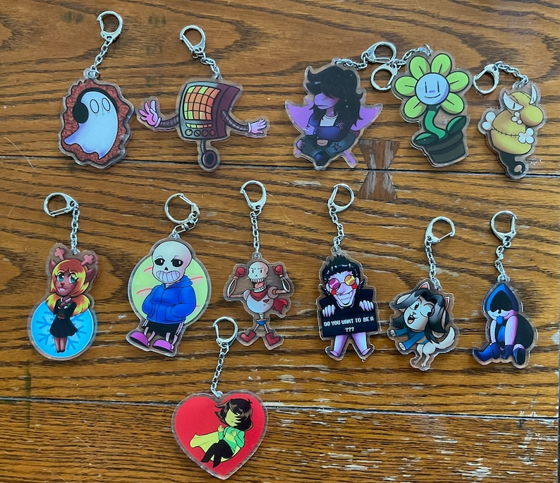 Undertale and Delta Rune Double Sided Charms - Etsy