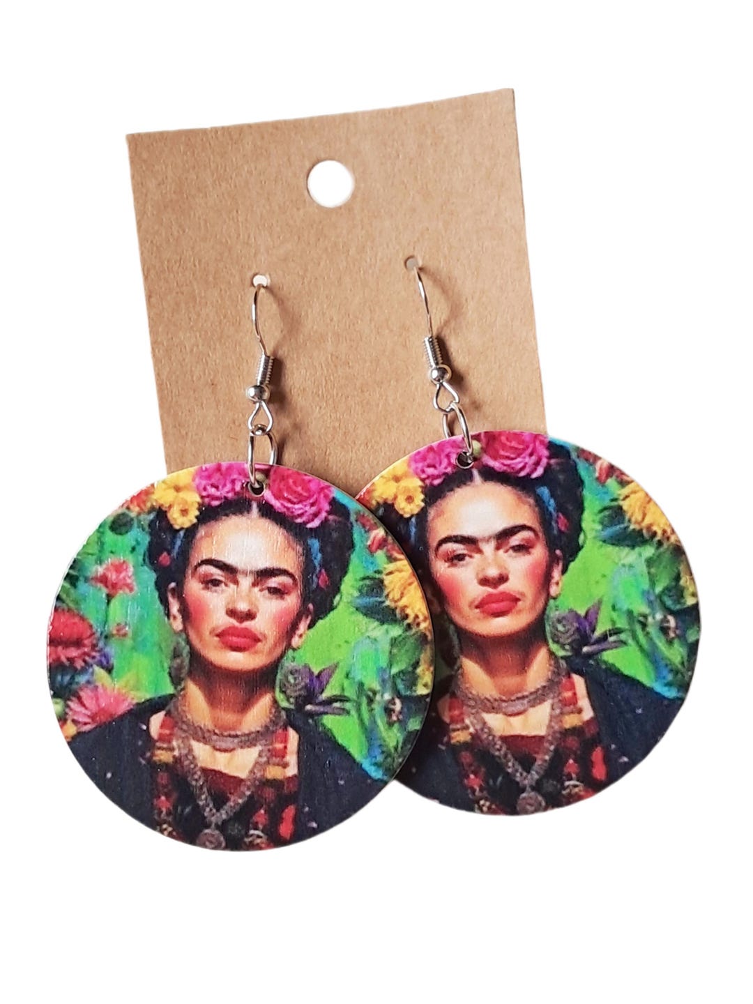 Mexican Frida Earrings, Frida Kahlo Earrings, Mexican Jewelry, Artist ...