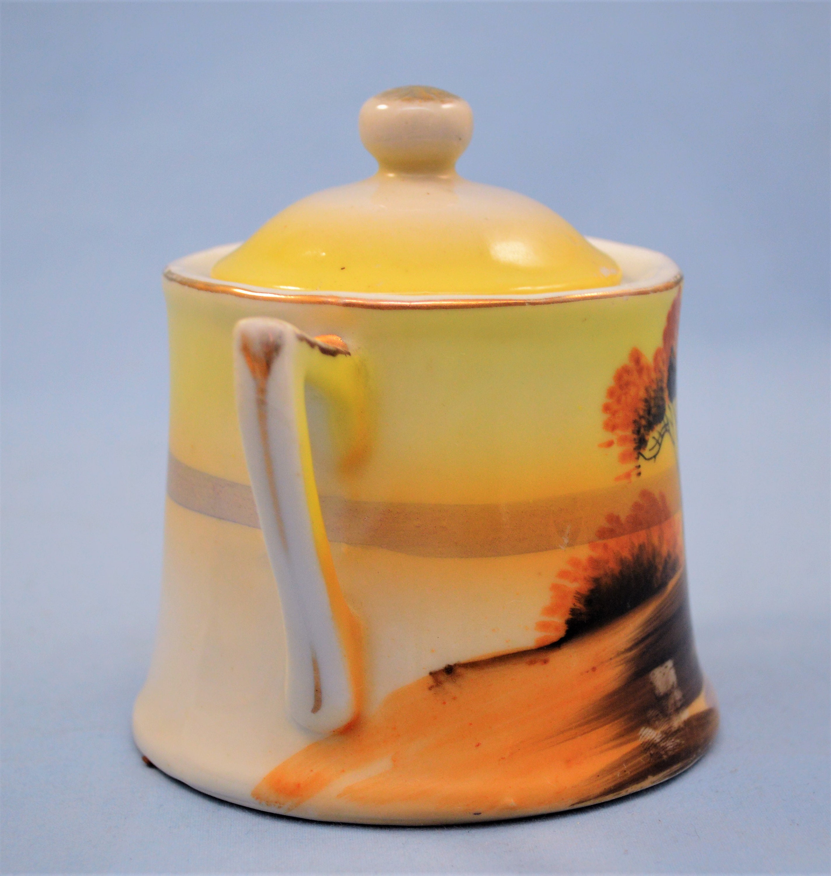 Antique Noritake Japan Hand Painted 2 Dessert Plates and Sugar Bowl ...