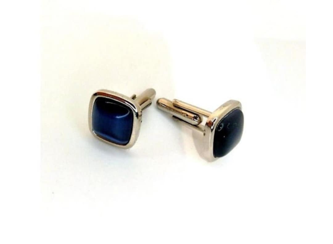 Royal Blue Stone Cuff Links Men's Sapphire Classic Cufflinks Best Gift ...