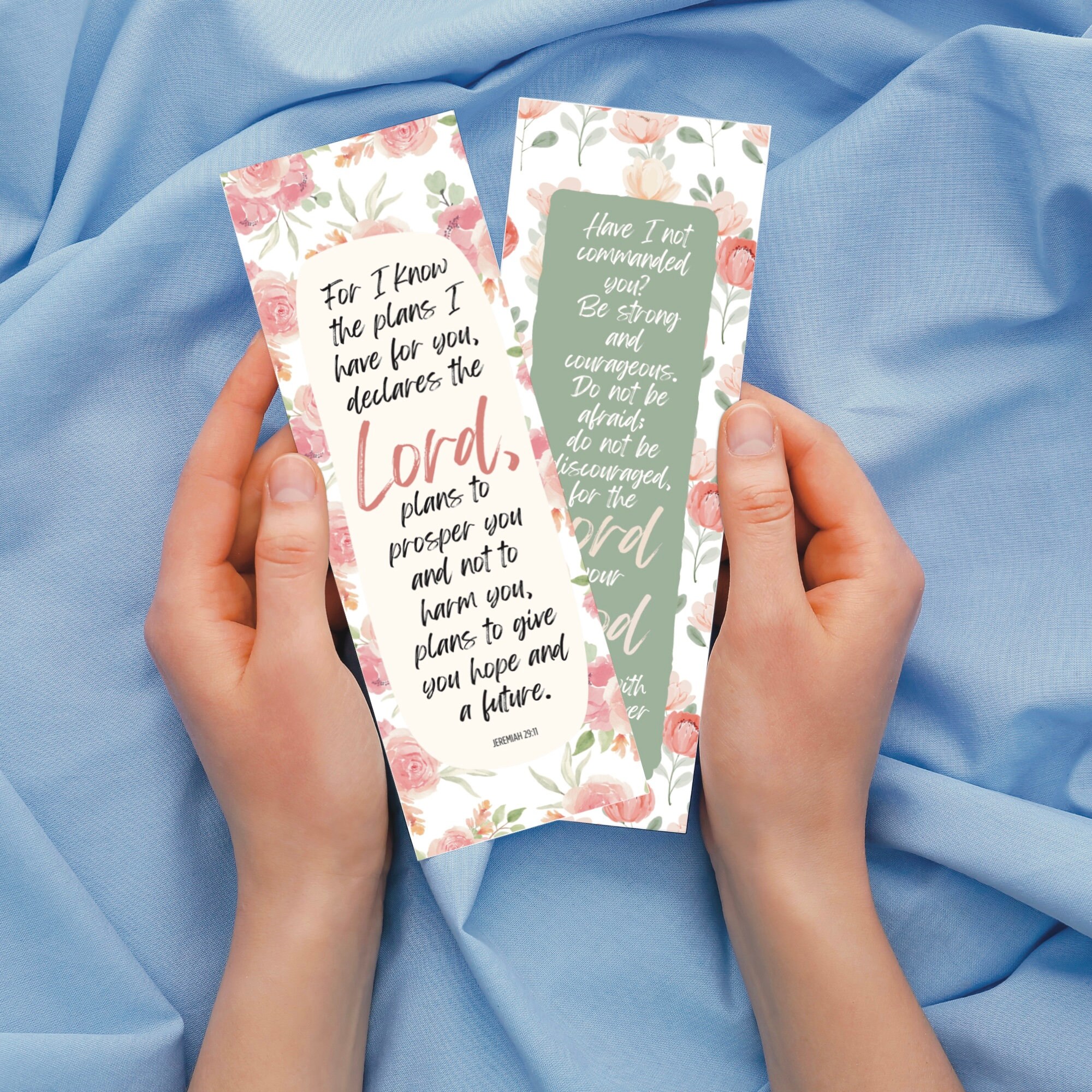 Printable Bible Verse Bookmark Set Digital Bookmark Bundle Scripture ...