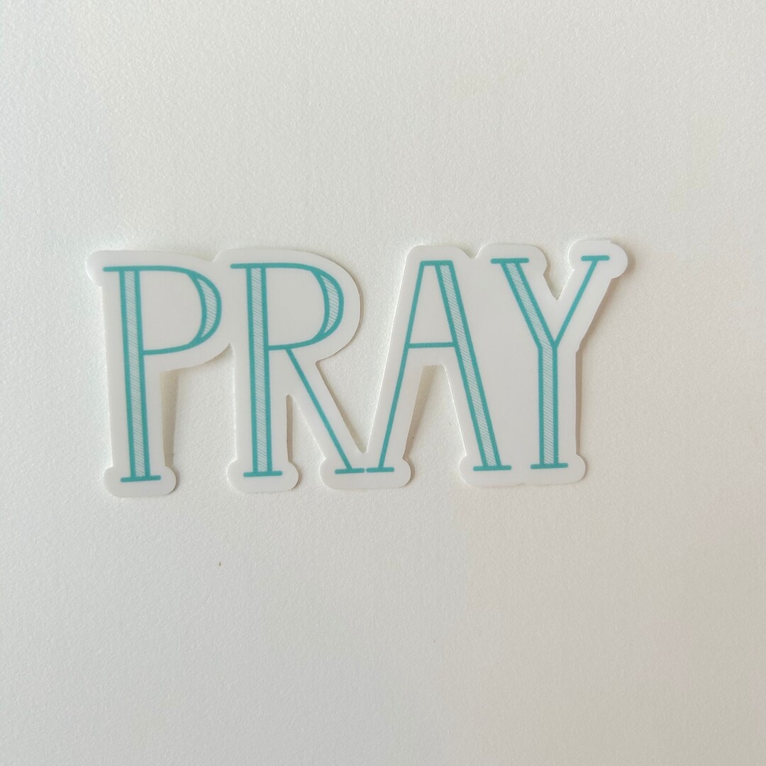 Christian Pray Sticker FREE SHIPPING Vinyl Waterproof - Etsy