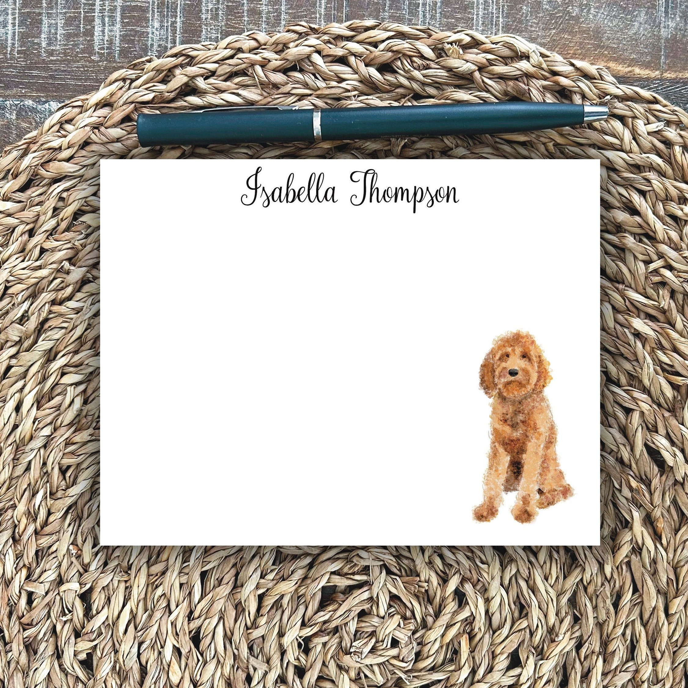 Personalized Golden Doodle Notepad Dog Doodle Notepad Gift - Etsy