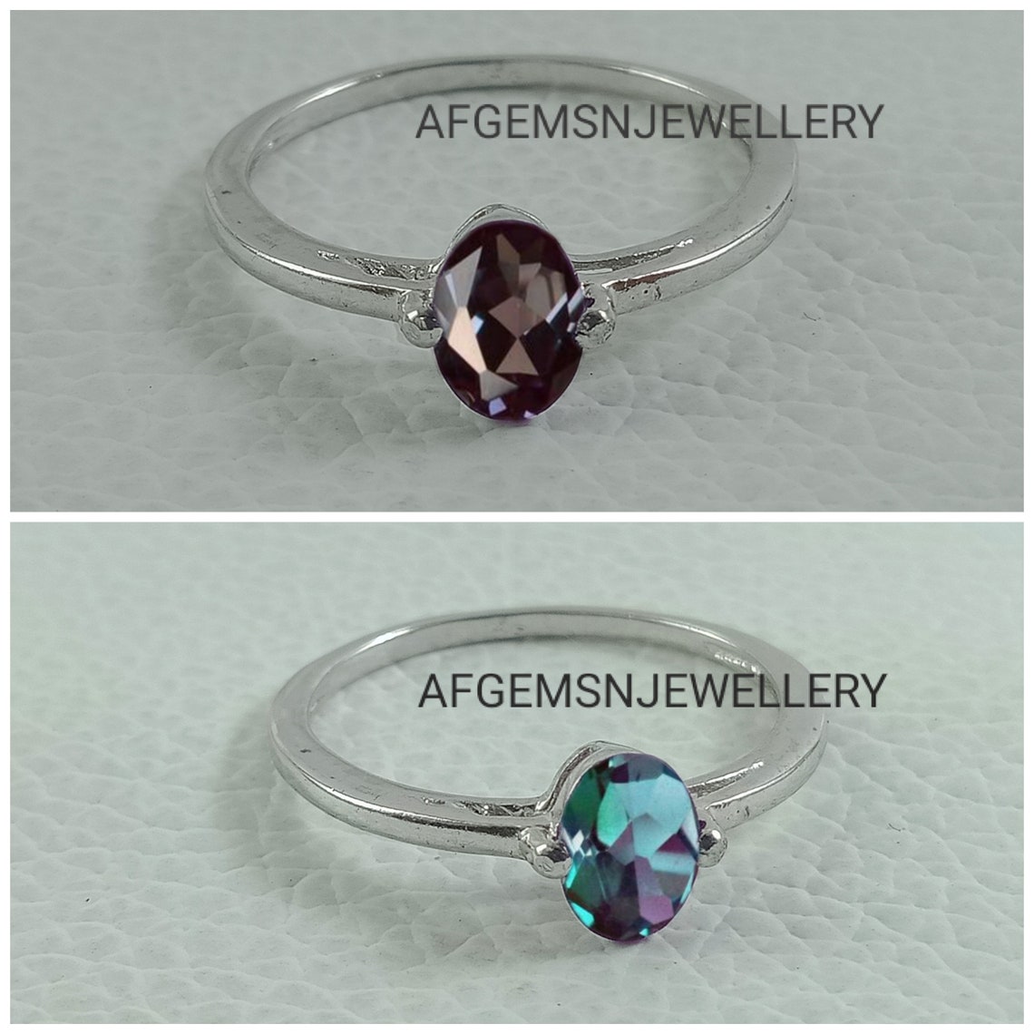 Color Changing Alexandrite Ring-925 Sterling Silver | Etsy