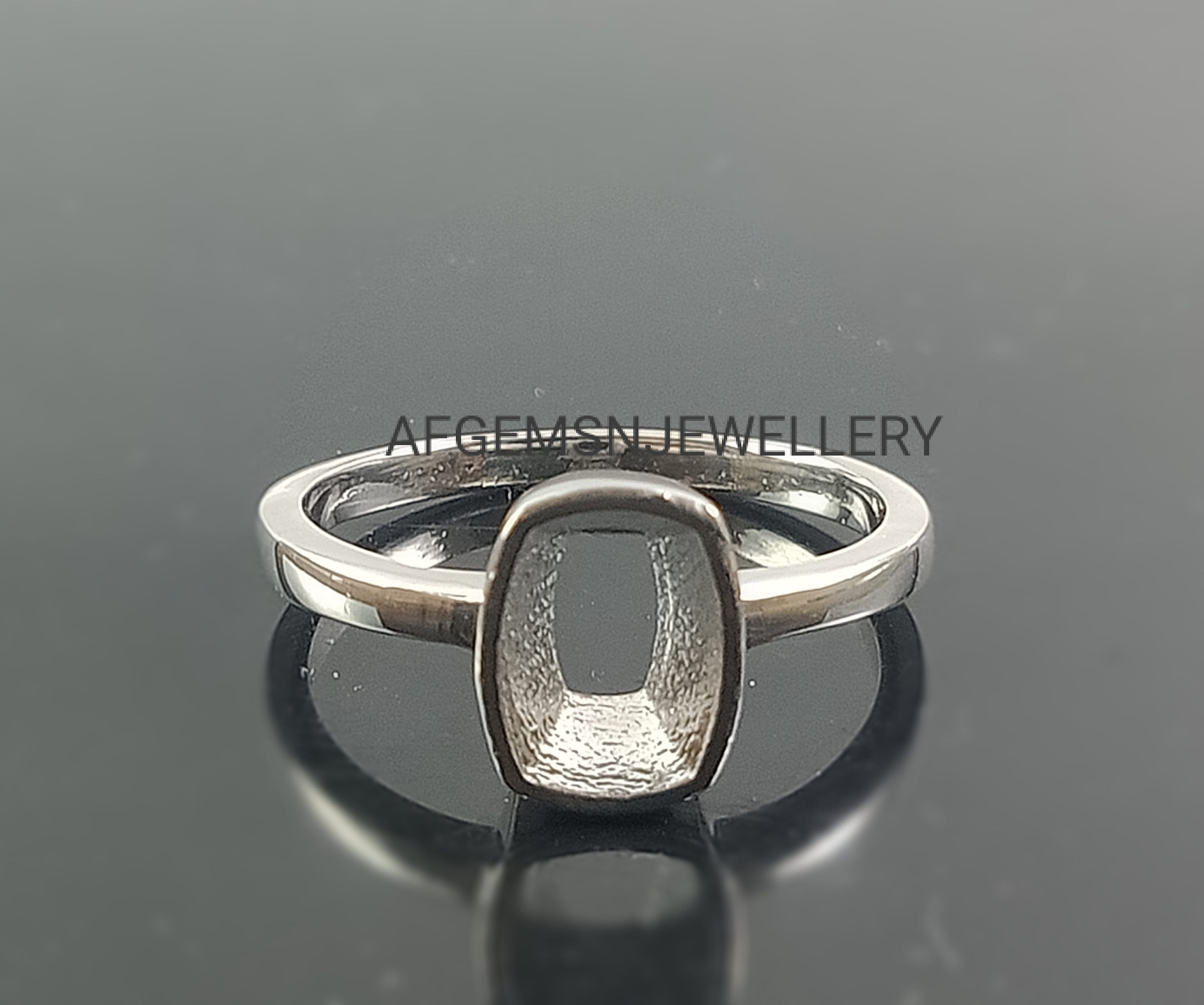 6X8 MM Cushion Semi Mount Ring-blank Ring-unset Ring-cushion | Etsy