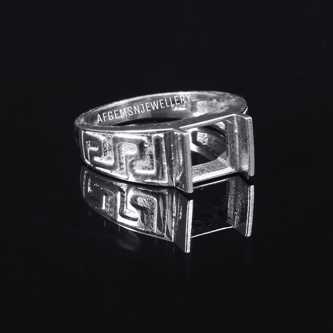 8x8mm Square Cut Semi Mount Ring-unset Semi Mount Ring-without Gemstone ...
