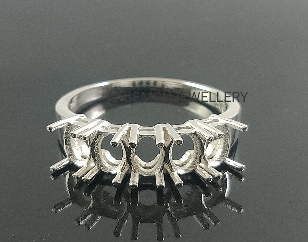 3X5MM Oval Semi Mount Ring-multi Mount Ring-without Stone Ring ...