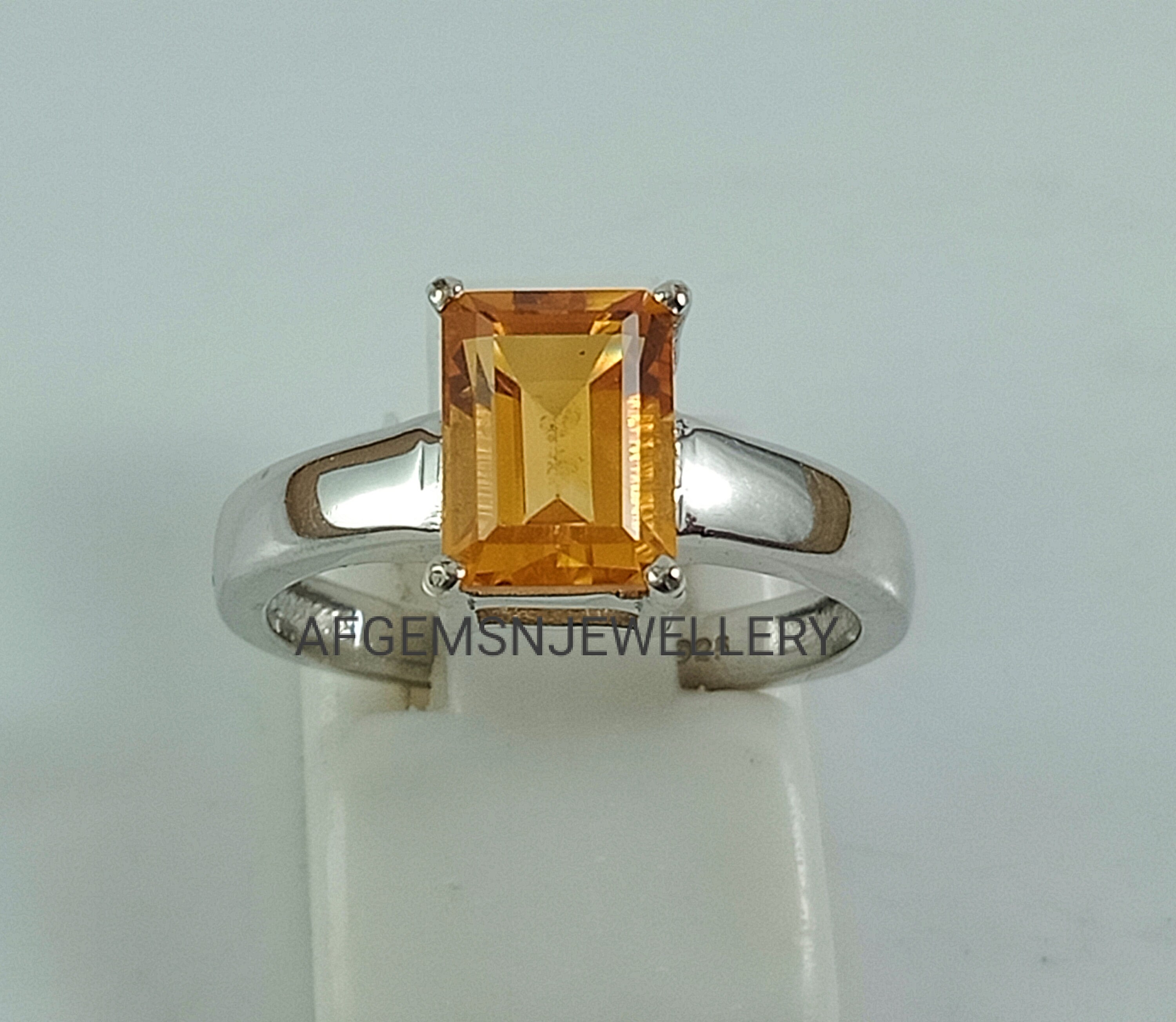 Golden Topaz Ring-yellow Topaz Ring-vintage Ring-birthstone - Etsy