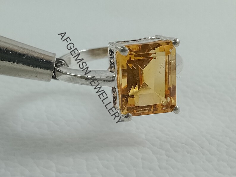 November Birthstone Yellow Topaz Ring-Natural Golden Topaz | Etsy