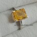 November Birthstone Yellow Topaz Ring-natural Golden Topaz Ring-octagon ...