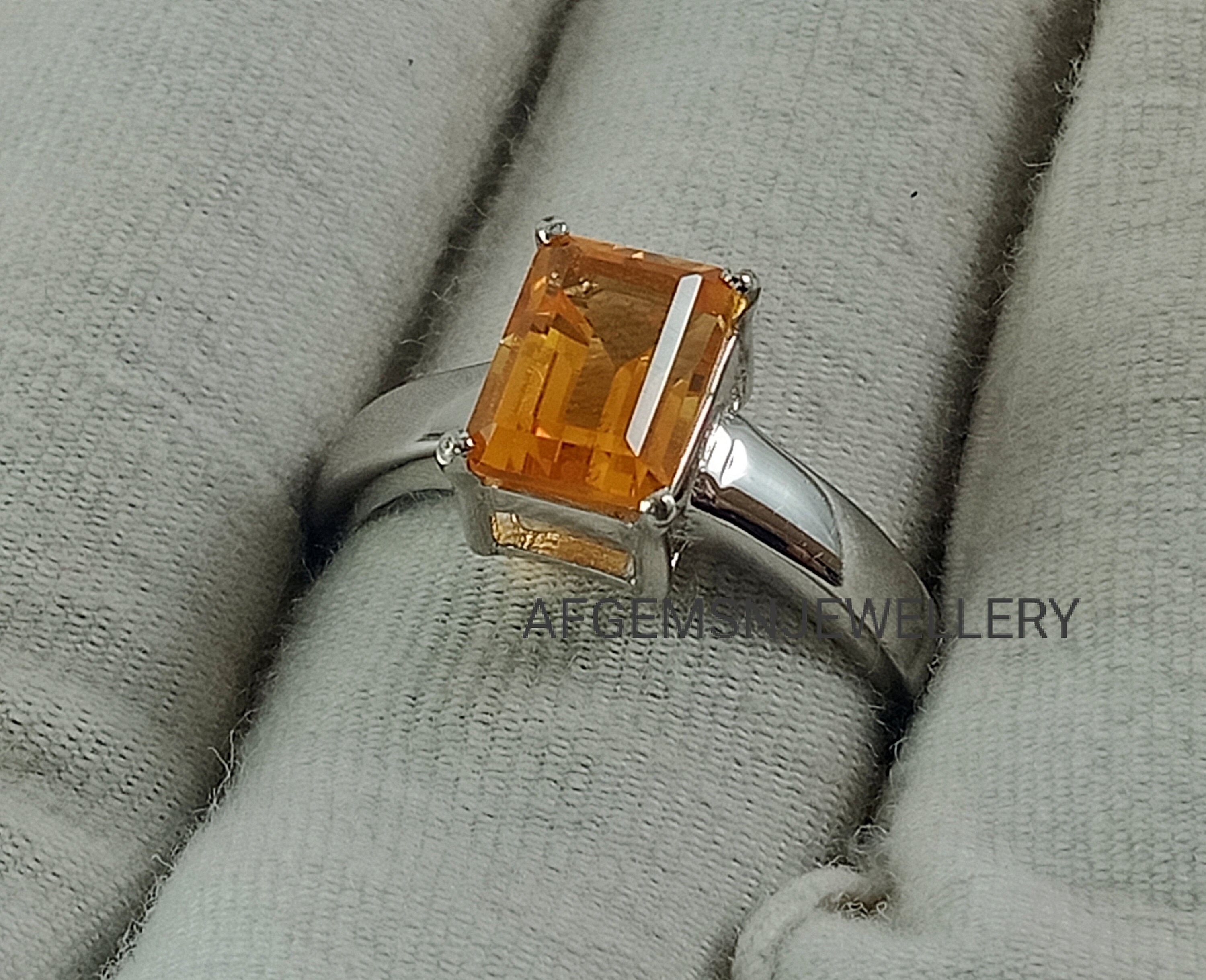 Golden Topaz Ring Yellow Topaz Ring Vintage Ring Birthstone Etsy