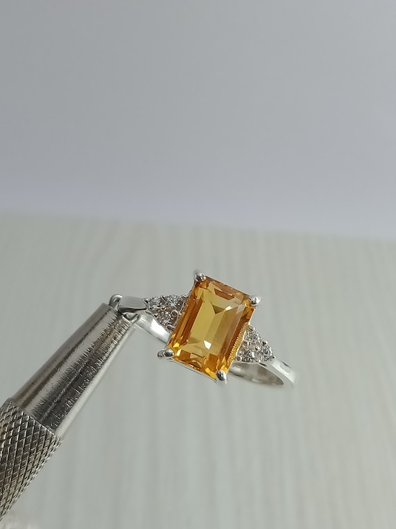 Gift Ring-golden Topaz Ring-yellow Topaz Ring-vintage - Etsy