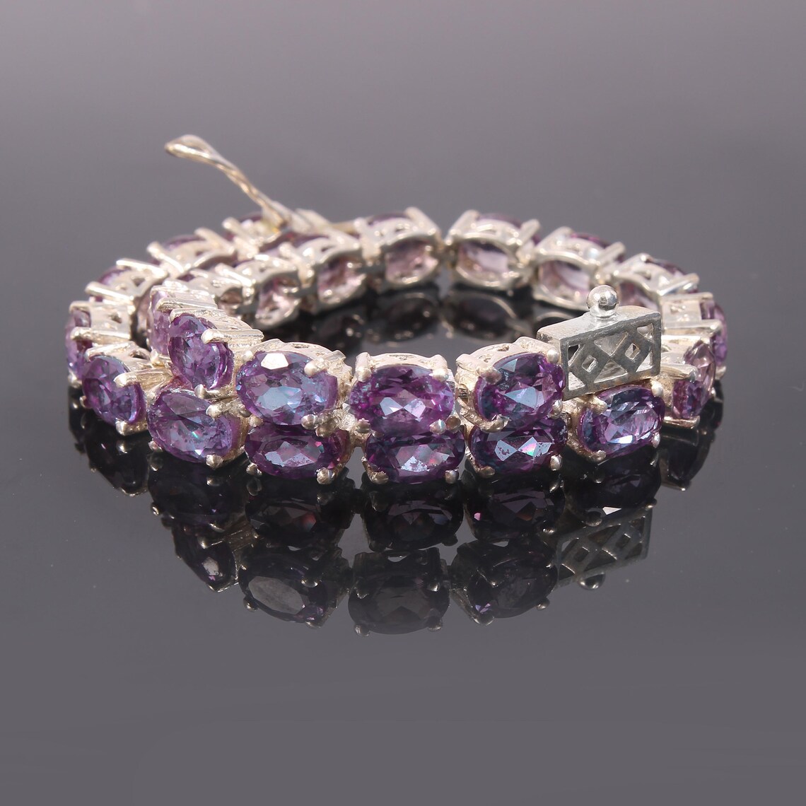Alexandrite Bracelet-engagement Bracelet-color Changing Gemstone ...